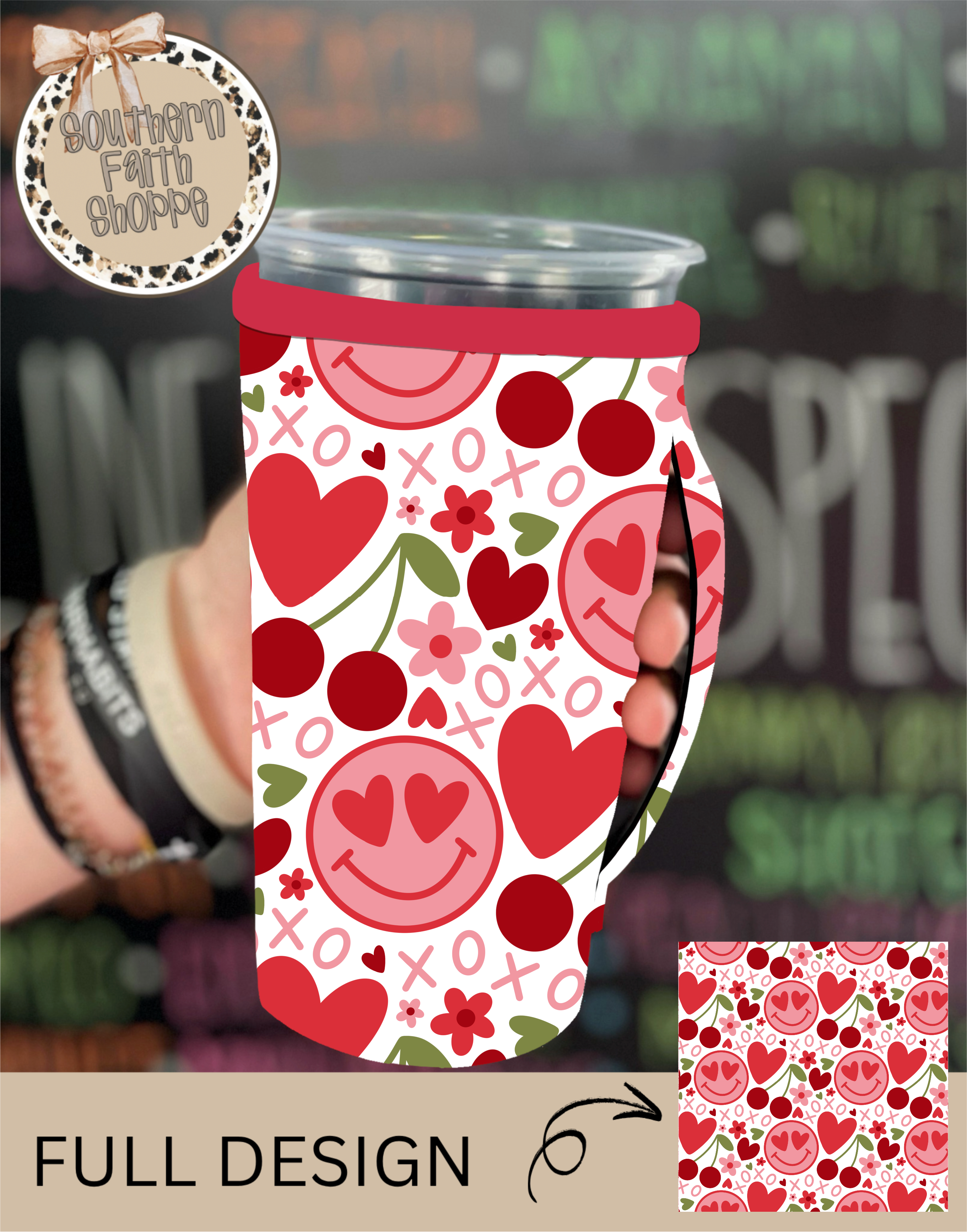 Red Hearts and Smileys (Tea Cup Sized) – Southern Faith Shoppe